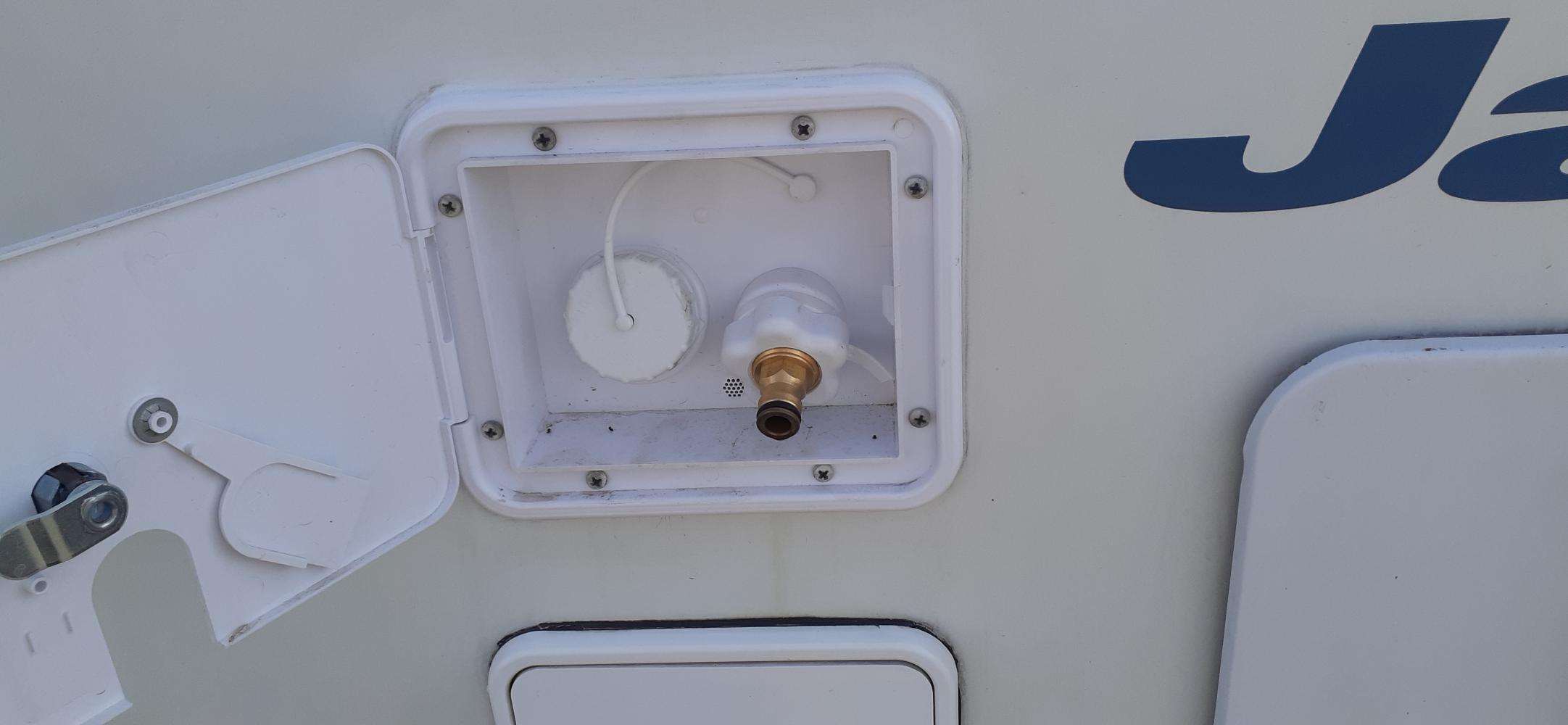 Jayco Dual Lockable Water Filler, Hose + Mains | CaravansPlus