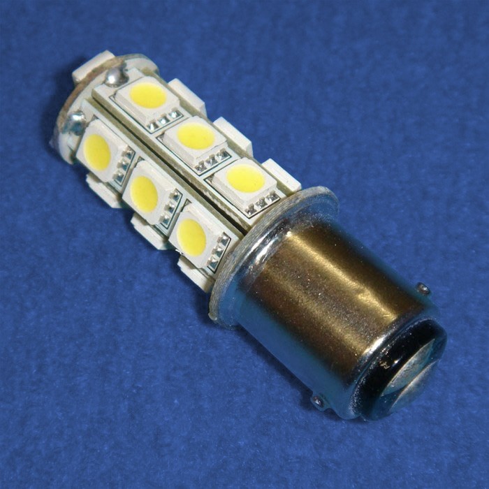 CaravansPlus: LED BA15s, Single Contact, 12v bulb, 216 Lumens - Cool White