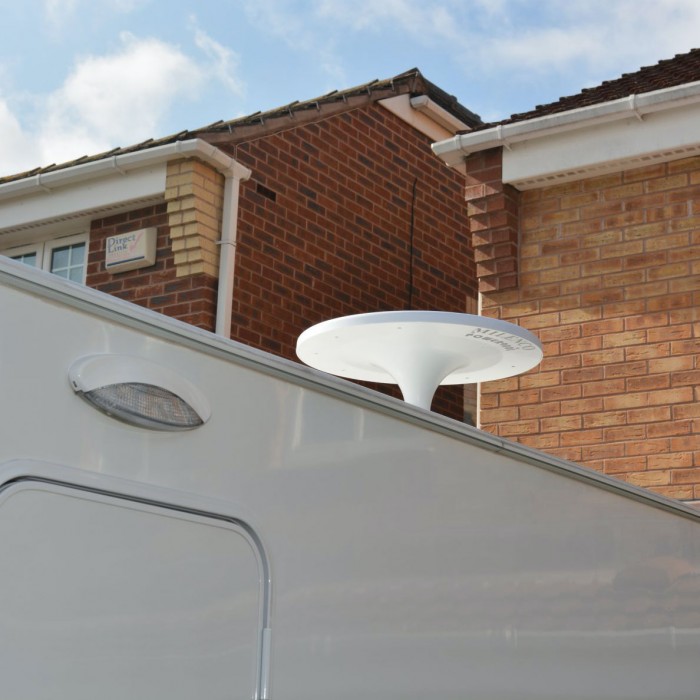 Milenco Power 900L Caravan TV Antenna, White | CaravansPlus