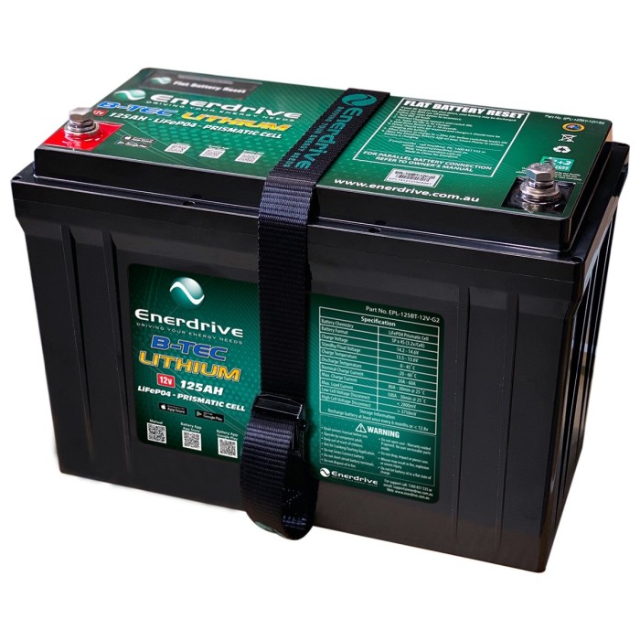 Enerdrive B-TEC 125Ah G2 Lithium Battery | CaravansPlus