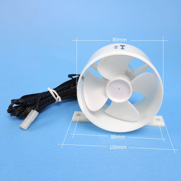 Solar Powered Fridge Fan W Panel | CaravansPlus