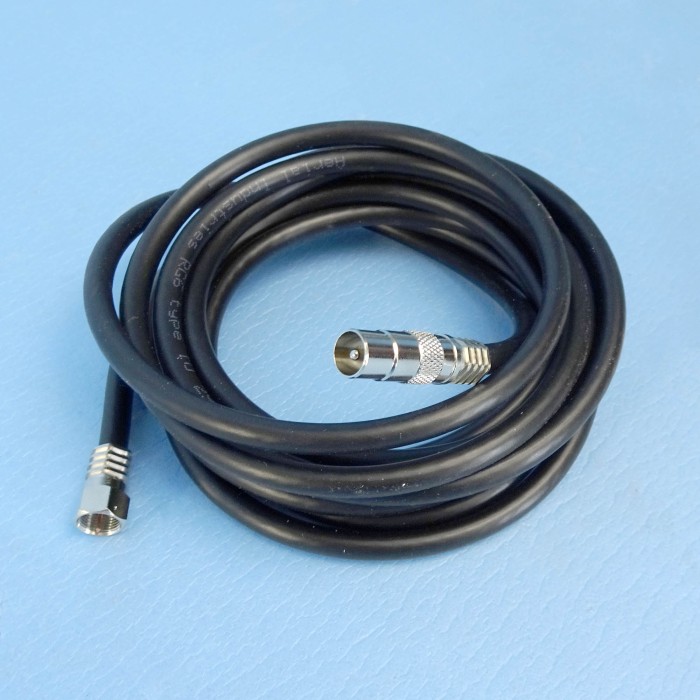 Explorer Coaxial Fly lead, TV to Wall Socket, 3m | CaravansPlus