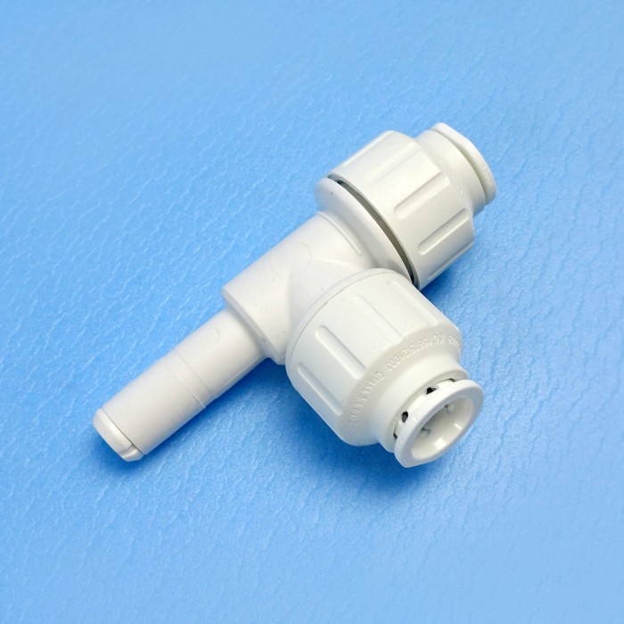 John Guest Watermark Stem Tee, 12mm Push-On Fitting