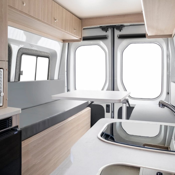 Aussie Traveller Wall Mounted Caravan Table Leg, Silver