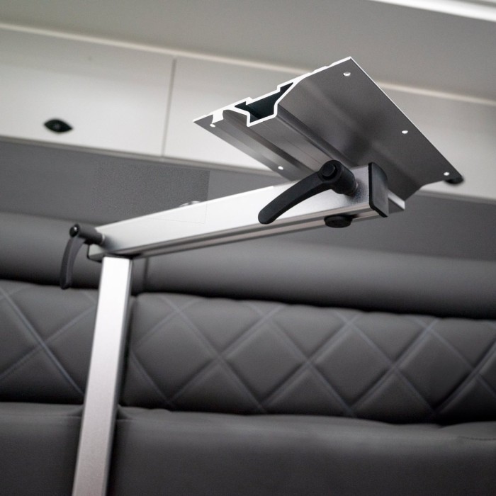 Aussie Traveller Wall Mounted Caravan Table Leg, Black