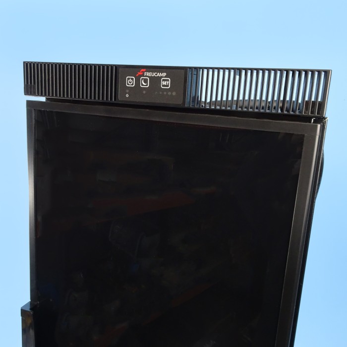 Freucamp RCN90L Slim Compressor Fridge/Freezer, 75L, 12/24V