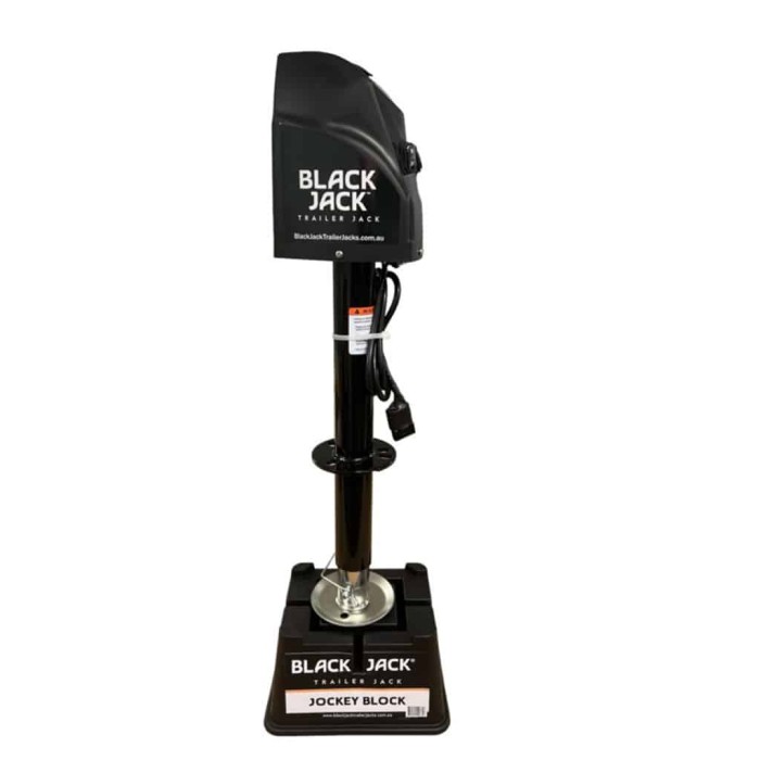 Jockey Block, Suit Black Jack Electric Trailer Jack