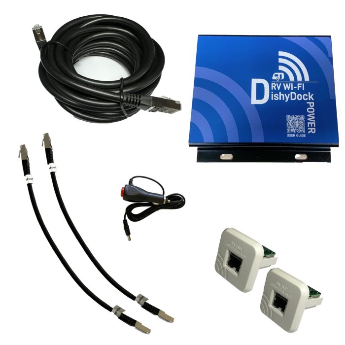 RV WIFI Starlink DishyDock Kit, No Router, 5M Cables