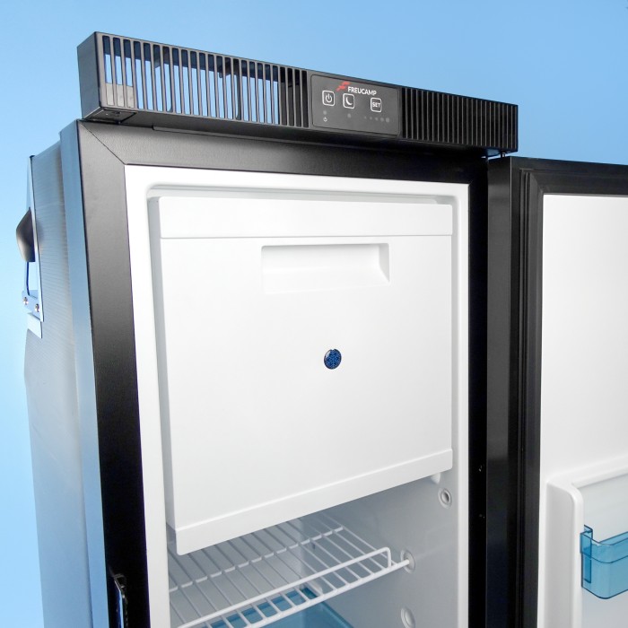 Freucamp RCN90L Slim Compressor Fridge/Freezer, 75L, 12/24V