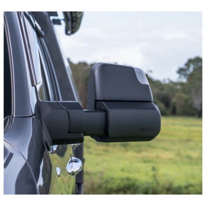MSA Towing Mirrors D-Max MU-X Colorado 7 Black W Indicators