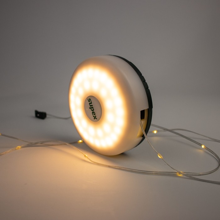 Supex Vibe Light Rechargeable 9m RGB String Lights + Lantern