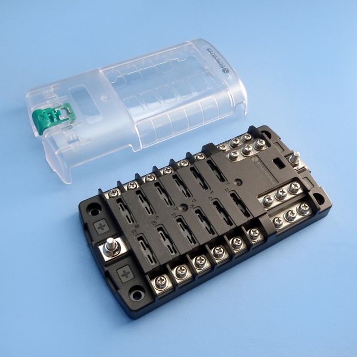 Enerdrive 12 Way ATS Blade Fuse Block W Negative Bar