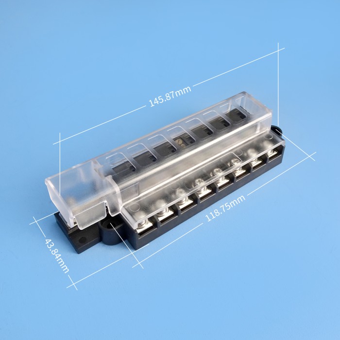 Enerdrive 8 Way Compact ATS Blade Fuse Block Single Positive