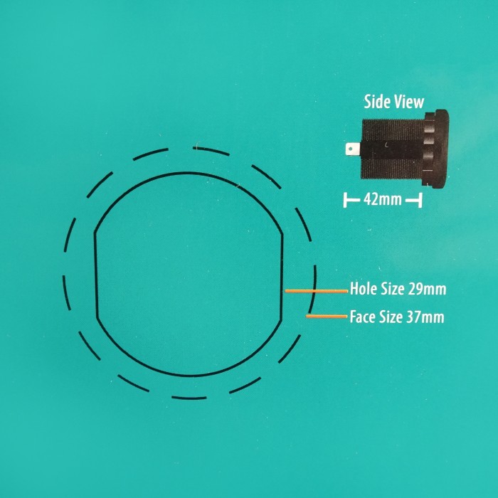 Enerdrive Twin USB-A 4.8A Socket W Cover, Green LED